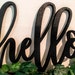 Hello Sign Laser Cut Wood Word Sign Unfinished - Etsy