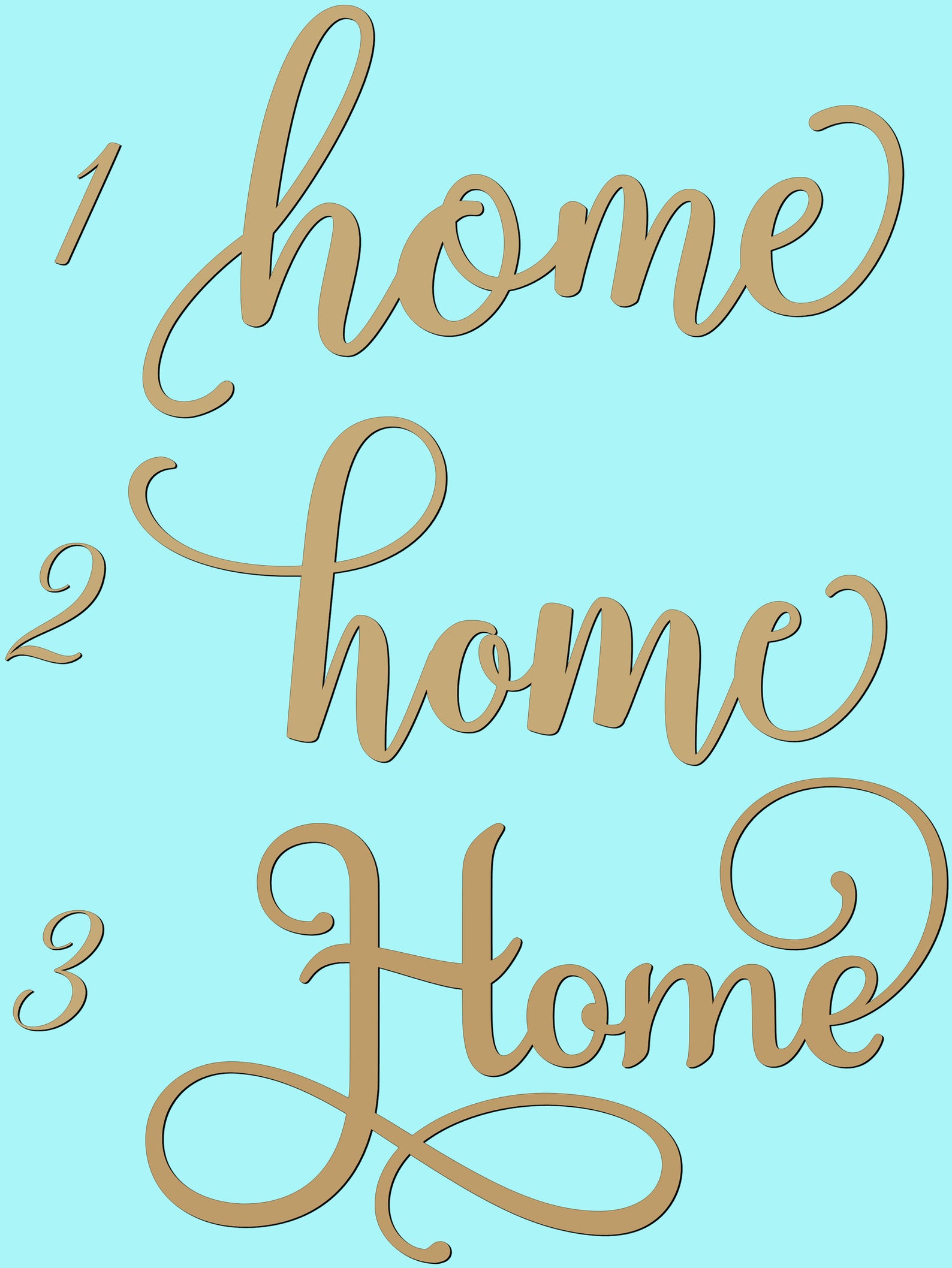 Home Laser Cut Wood Word Unfinished - Etsy