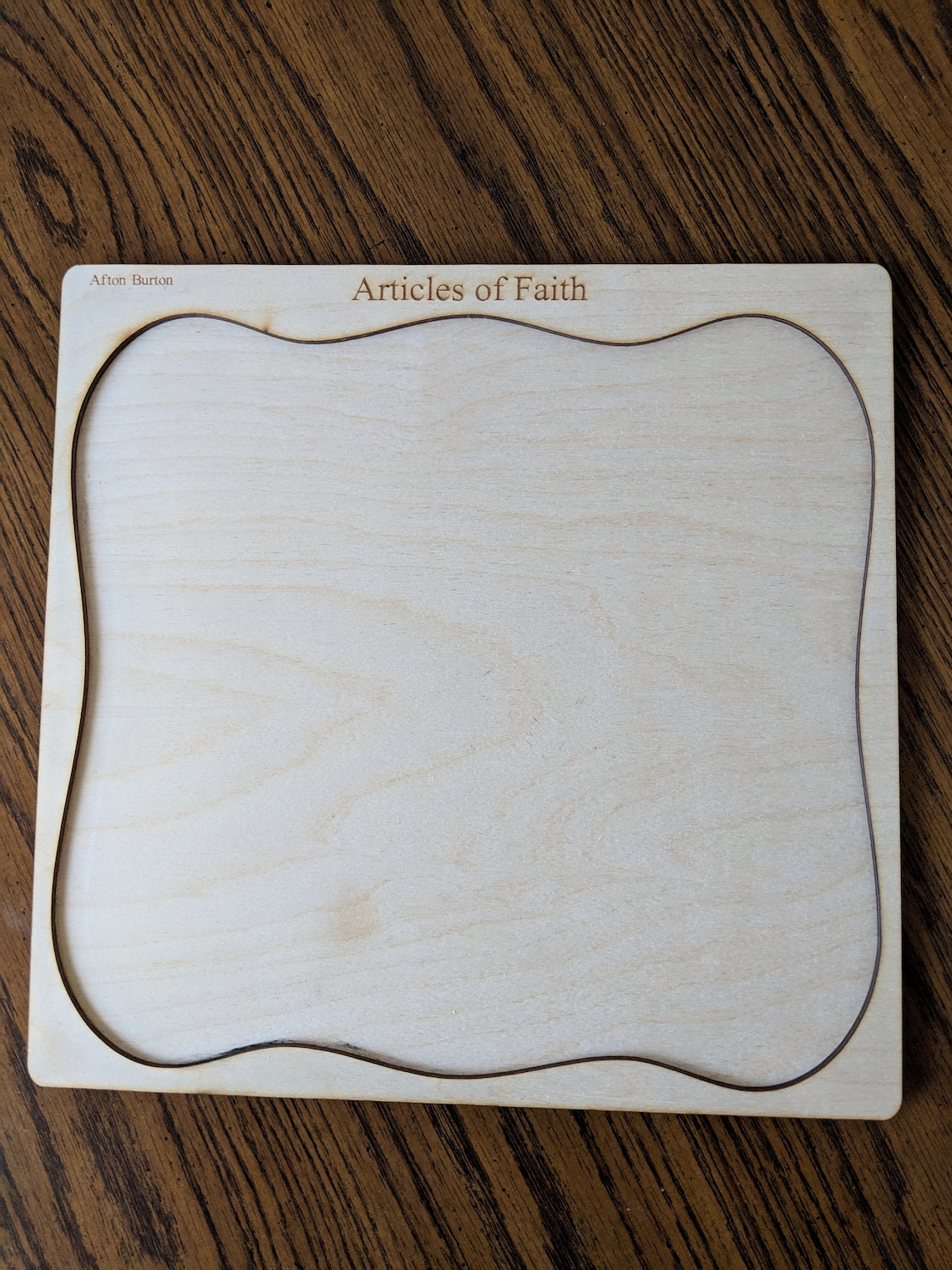 LDS Articles of Faith Wooden Puzzle - Etsy