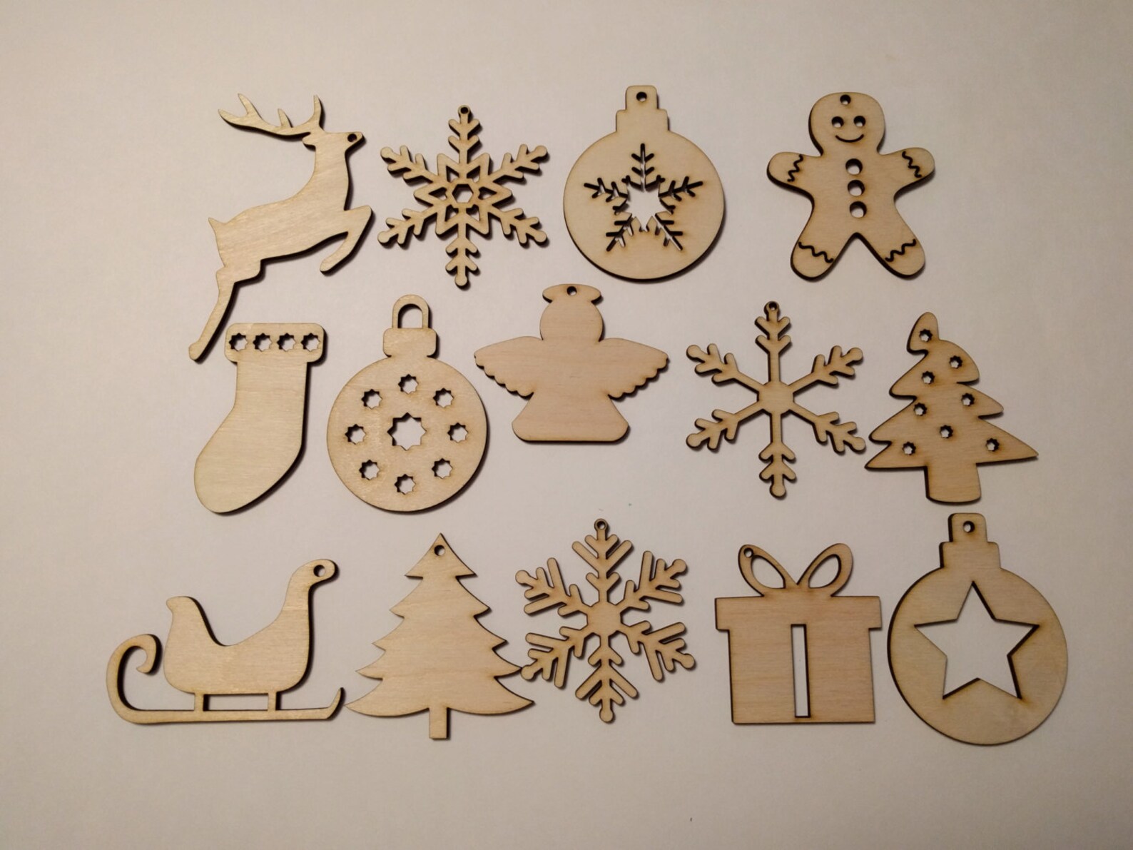 Set of 14 Wooden Christmas Package Decorations or Tree - Etsy