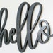 Hello Sign Laser Cut Wood Word Sign Unfinished - Etsy