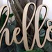Hello Sign Laser Cut Wood Word Sign Unfinished - Etsy