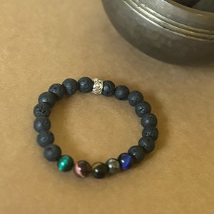 Natures 5 Elements Bracelet, Feng Shui Elements of Nature Wood Fire Earth Metal Water, Black ...