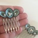 Silver Mermaid Hair Combs, Set of 2 Natural Limpet Shells, Pearls ...