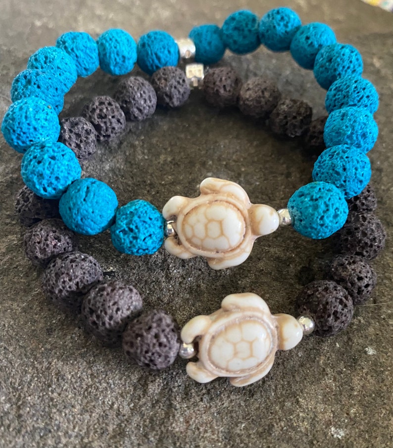 Turtle Bracelets Set Friends or Couple Bracelets Brown & - Etsy