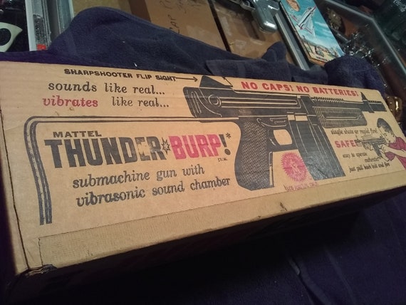 1960's Mattel Thunder Burp Submachine gun In box with | Etsy