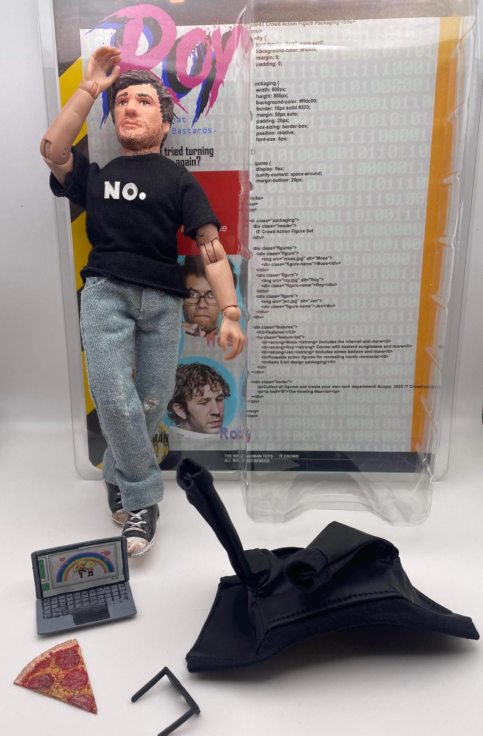 Roy From the IT Crowd Custom Action Figure 8" Mego Scale - Etsy