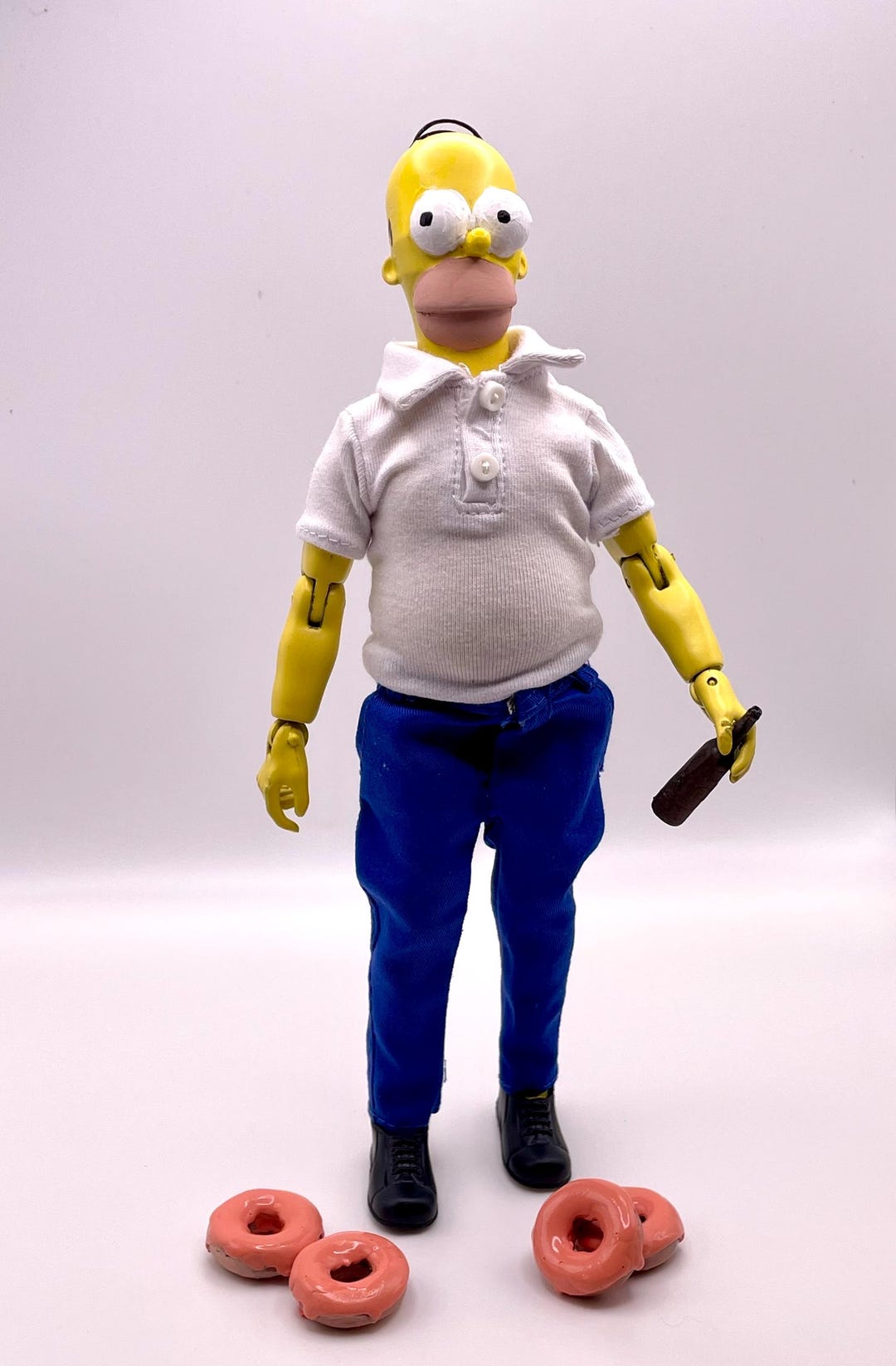 Custom Homer Action Figure 8" Simpsons Mego Scale Bootleg Style - Etsy