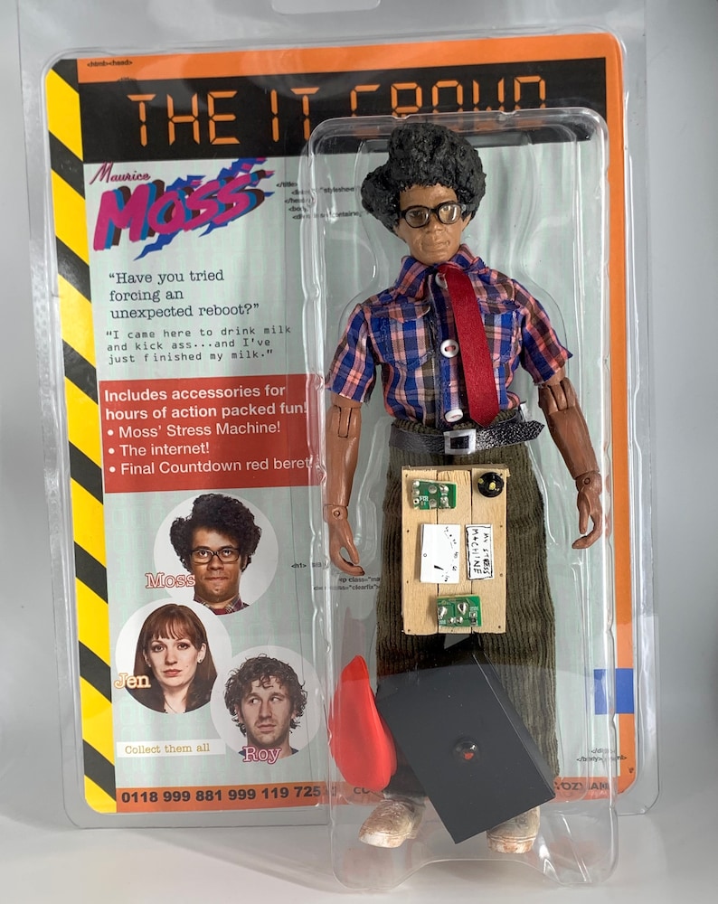 Moss From the IT Crowd Custom Action Figure 8" Mego Scale - Etsy
