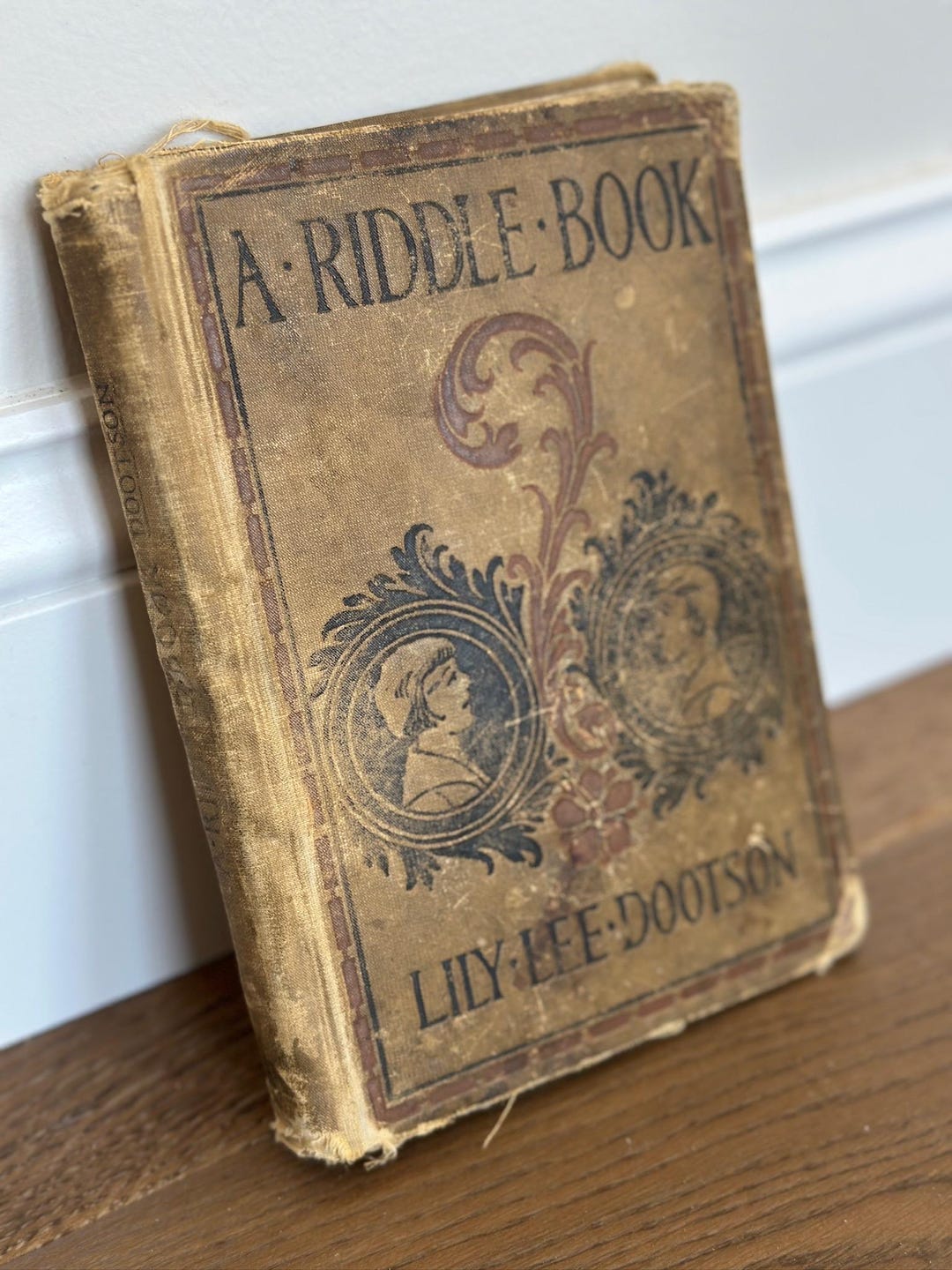 Antique 1925 Riddle Book, Silhouette Illustrations, Cottagecore Decor ...