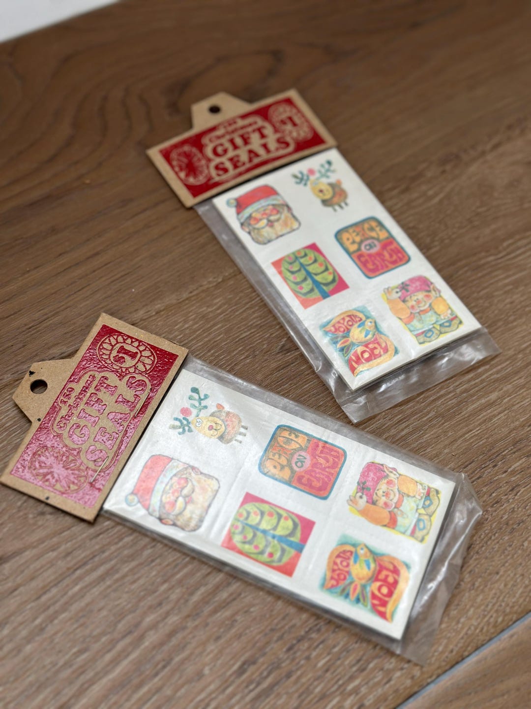 Vintage 1970s Christmas Stickers – Festoon Retro Gift Seals (set of 150 ...