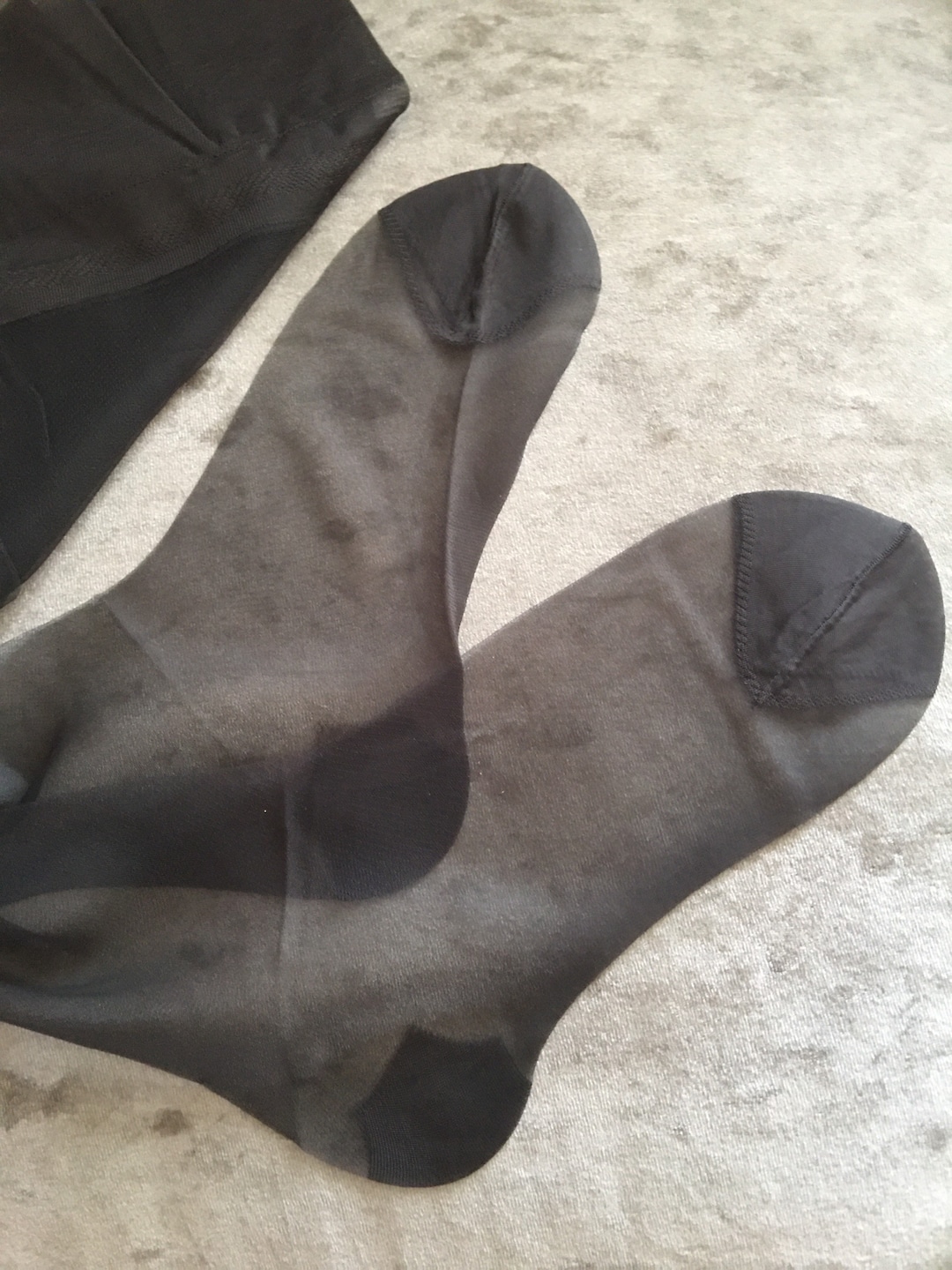 Vintage RHT Nylon Stockings From the USA in off Black Size 9 Medium ...