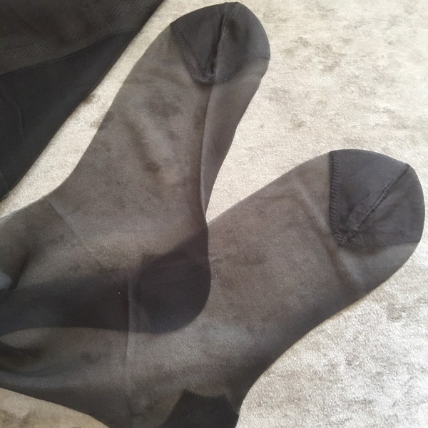 Reinforced Heel & Toe Nylon Stocking - Etsy
