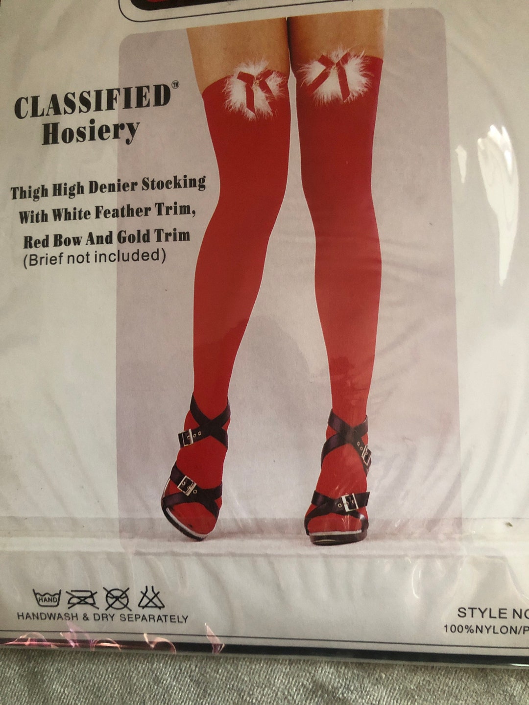Opaque Thigh High Holdup Stockings With Satin Bows - Lots of Different ...