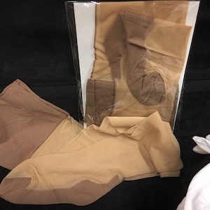 Genuine Cuban Heel Vintage Stockings With Contrast Seams, Heels, Soles ...