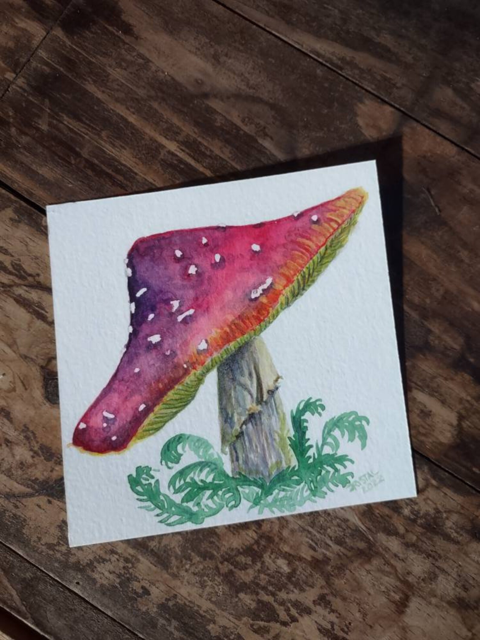 Whimsical Fairy Mushroom Painting - Etsy