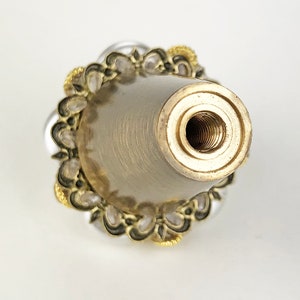 Unique Decorative Cabinet Knob Crystal White Sparkly Cluster Pearl; 1 ...