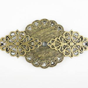 Cabinet Knob Backplate - Crystal Antique Bronze; Decorative Cupboard ...