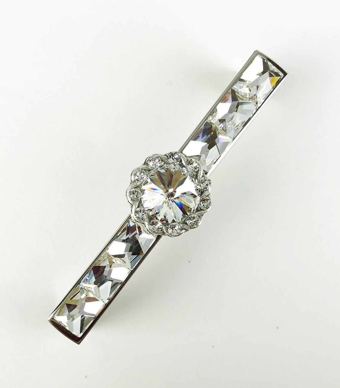 3 Inch Crystal Drawer Pull; Rhinestone Chrome Cabinet Handle; 76mm ...