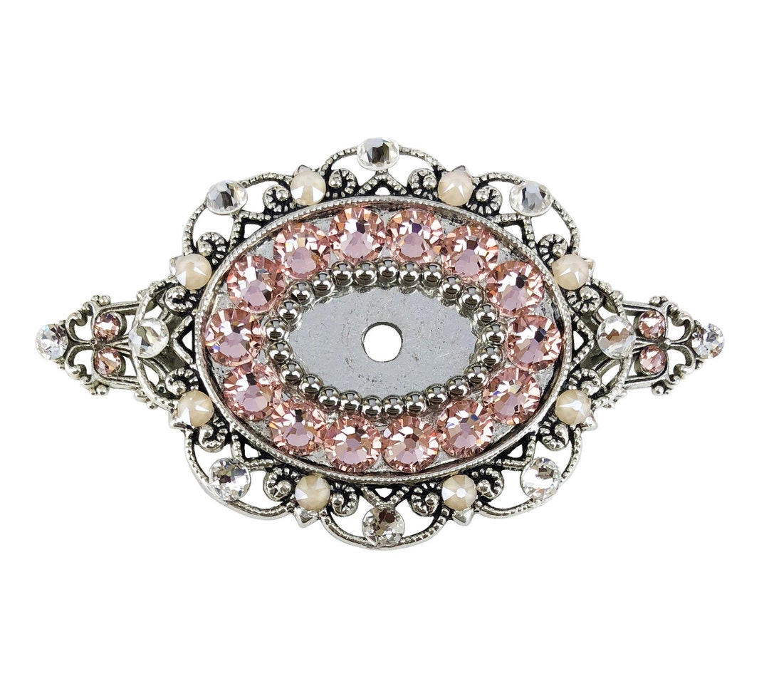 Cabinet Knob Backplate - Crystal Antique Silver; Decorative Cupboard ...