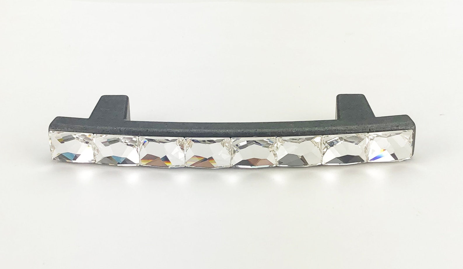 3 Inch Crystal Drawer Pull Many Rhinestone Colors Iron | Etsy