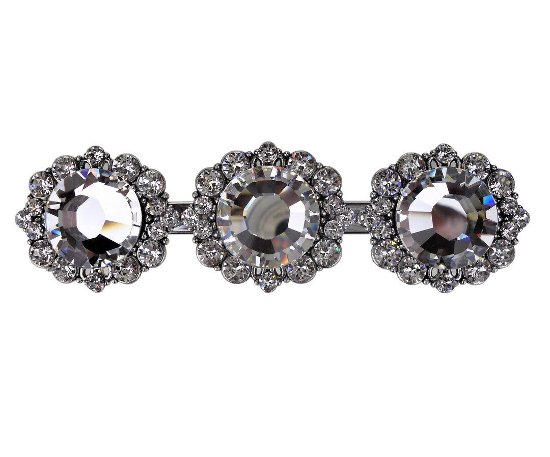 4" Crystal Drawer Pull; Large Rhinestone Chrome Cabinet Handle; Kitchen ...