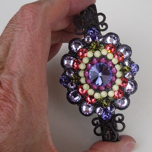 2 1/2 Inch Colorful Crystal Drawer Pull; Rhinestone Cabinet Handle; 2.5 ...