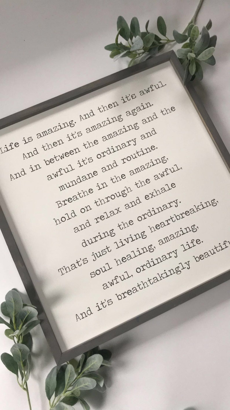 Life Is Too Short Quote Sign Family Quote Sign Family Wood | Etsy