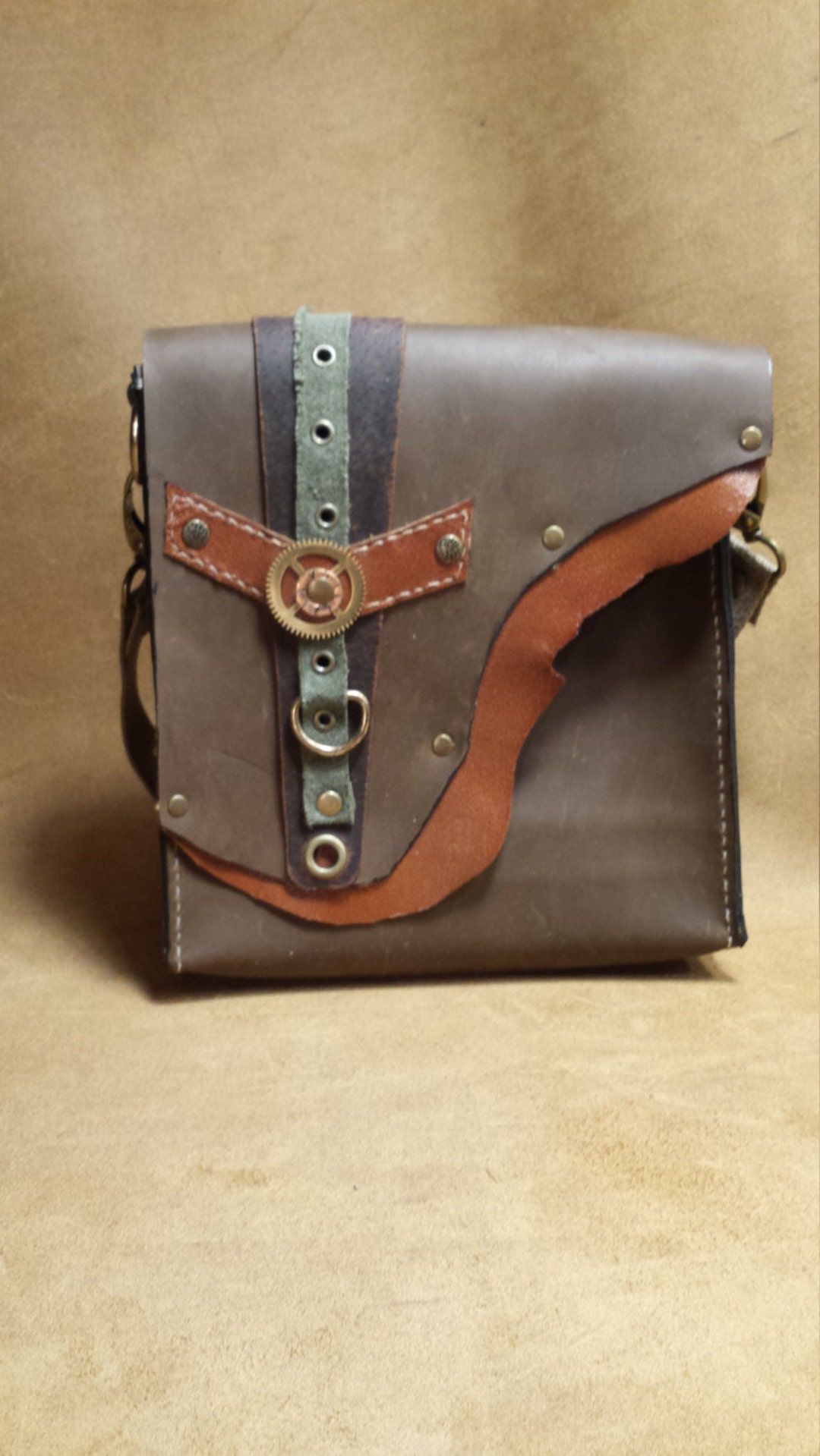 Leather Bag Post Apocalyptic Steampunk Dieselpunk Dystopia Rising ...