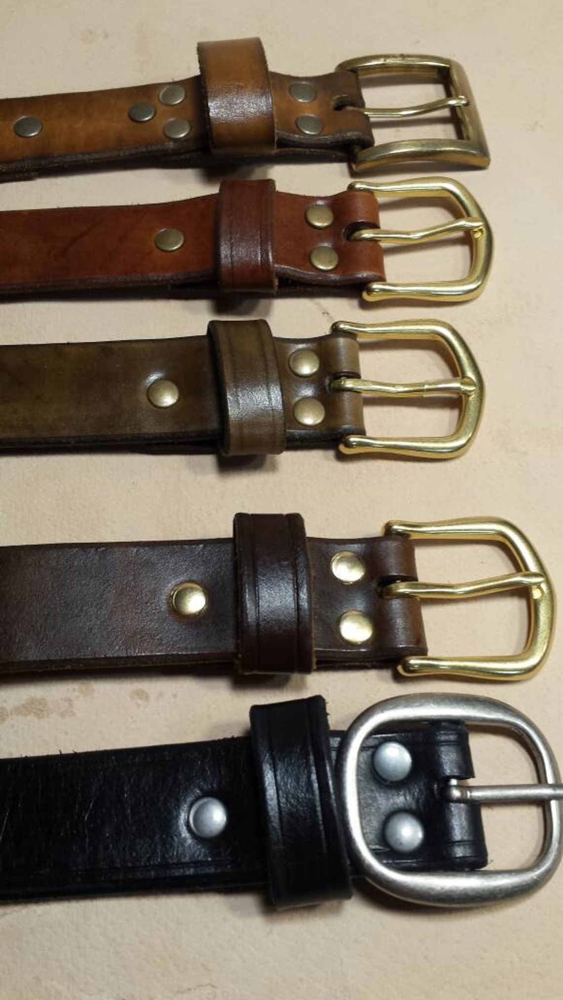 Handcrafted Leather Belt - Etsy