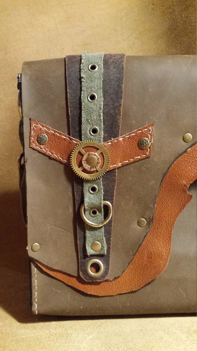 Leather Bag Post Apocalyptic Steampunk Dieselpunk Dystopia | Etsy