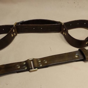 Handcrafted Leather Belt"hobble Style" - Etsy
