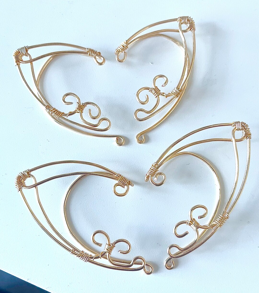 Ear Cuffs Gold Elf Ear Cuff Set Cosplay Ear Cuff Renfaire Fairy Costume ...