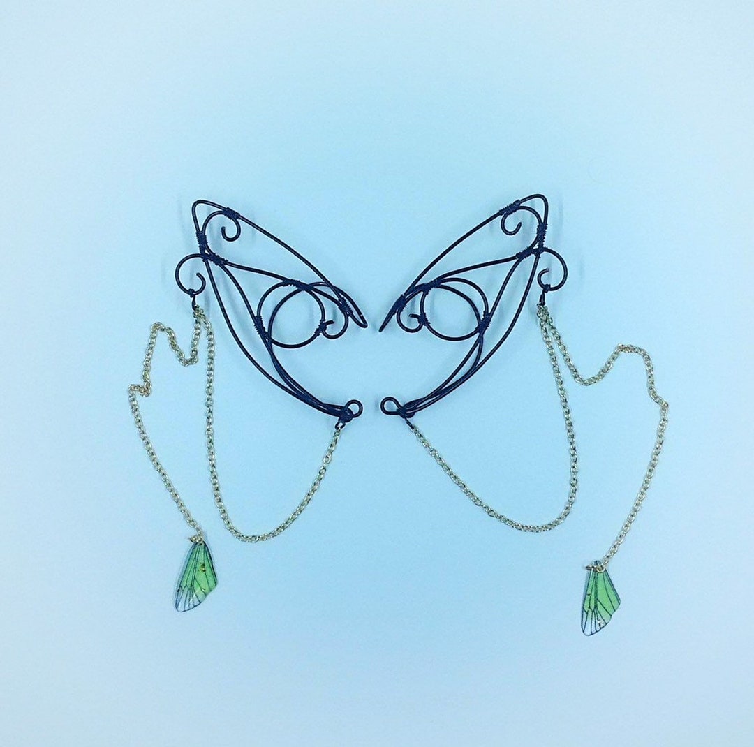 Dark Elf Ear Cuffs Fairy Princess Ear Jewelry Goth Fair Ear - Etsy