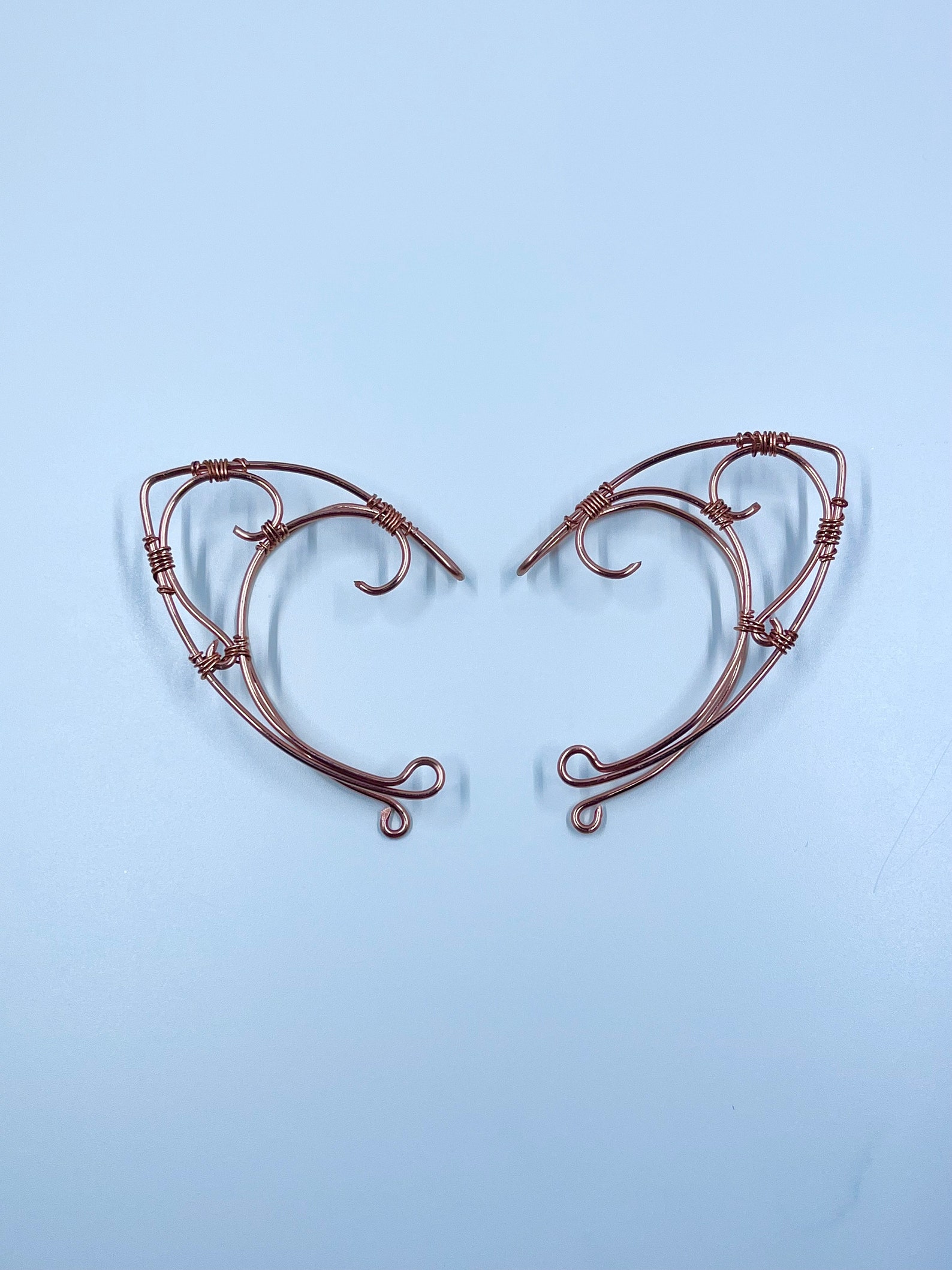 Copper Elf Ear Cuffs: Wire Wrapped Fantasy Cosplay Set - Etsy