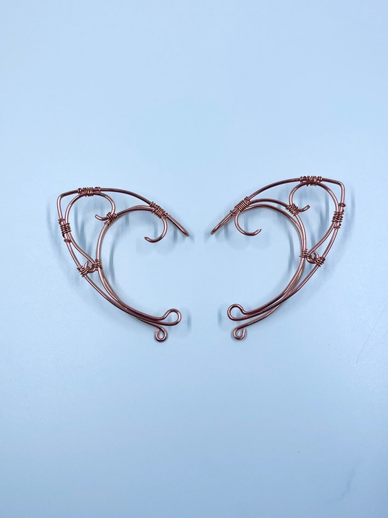 Copper Elf Ear Cuffs: Wire Wrapped Fantasy Cosplay Set - Etsy