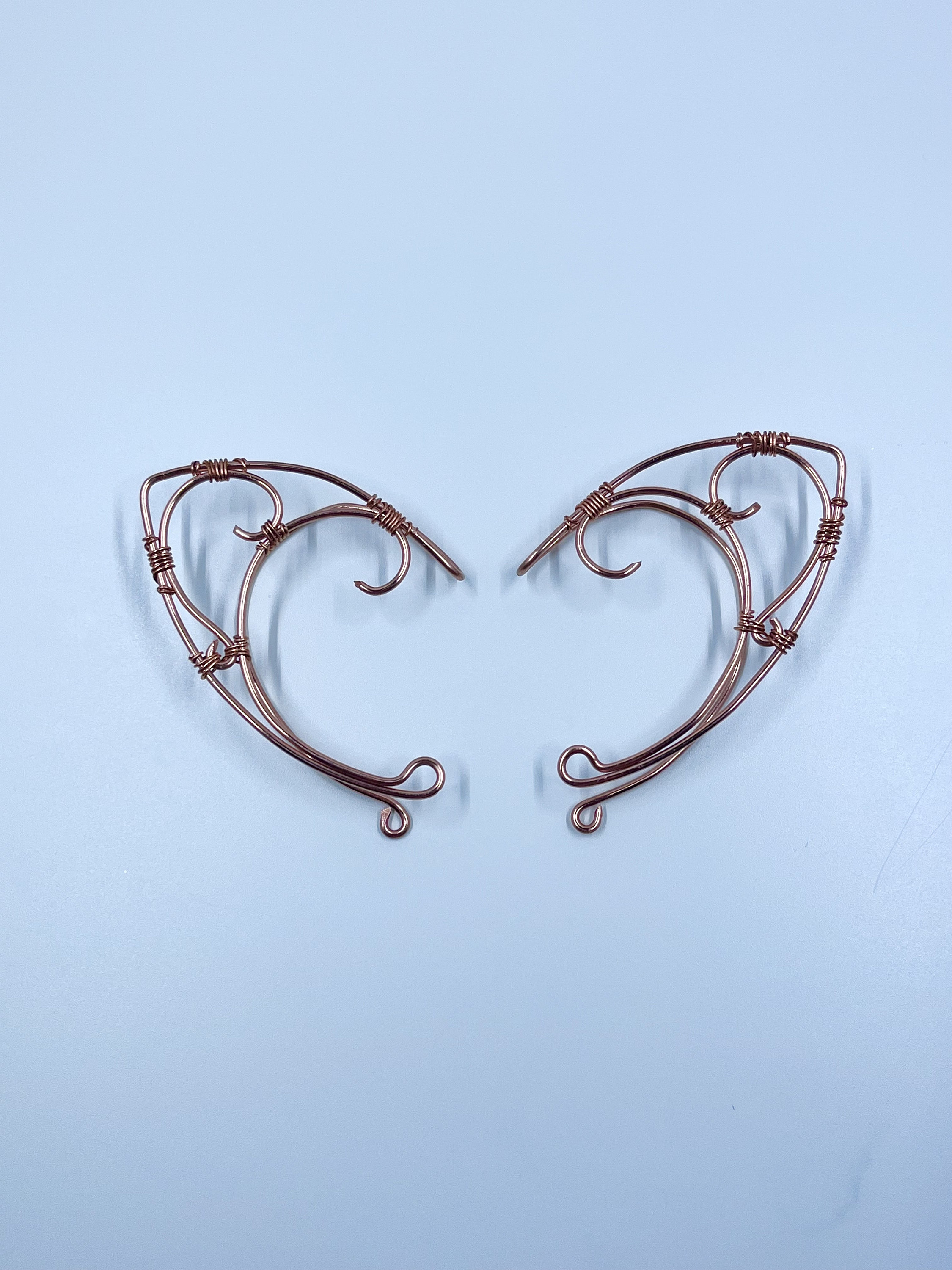 Copper Elf Ear Cuffs: Wire Wrapped Fantasy Cosplay Set - Etsy