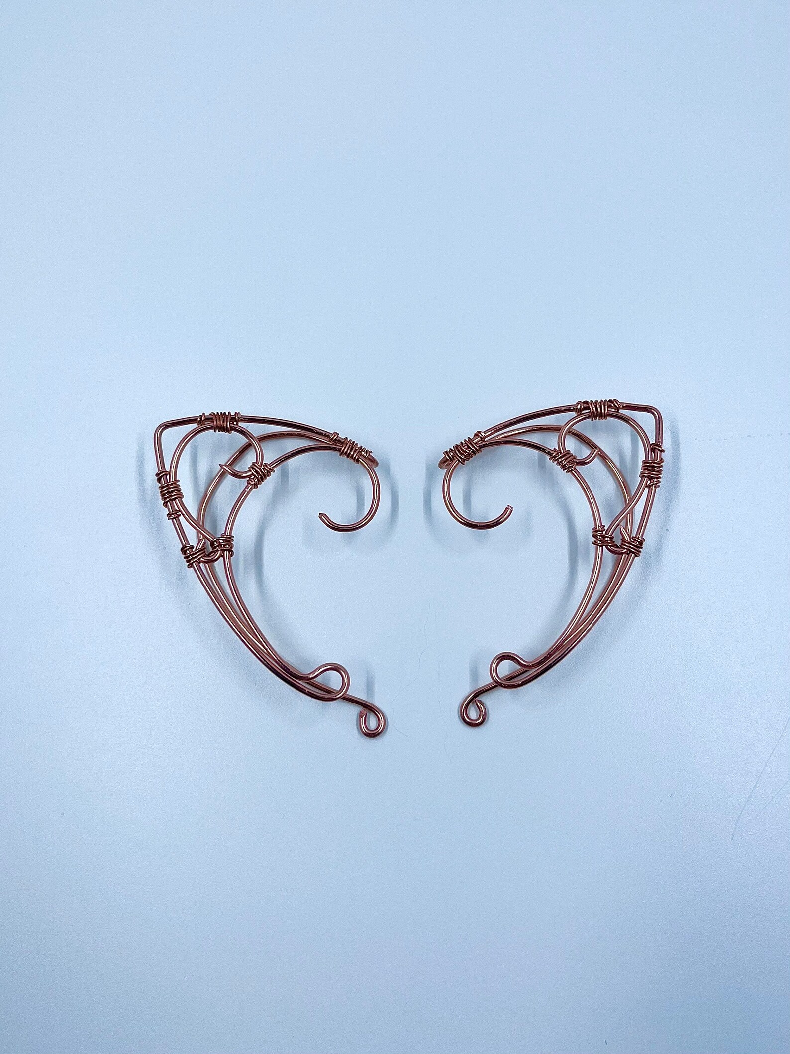 Copper Elf Ear Cuffs: Wire Wrapped Fantasy Cosplay Set - Etsy
