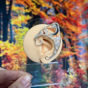 Silver Moon Elf Ear Cuff Set Wire Wrapped Jewelry Silver Made-to-order ...