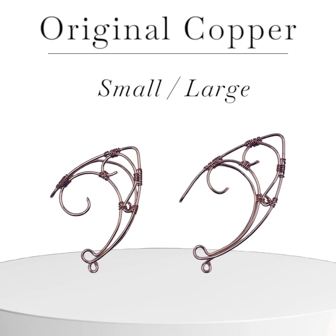 Copper Elf Ear Cuffs: Wire Wrapped Fantasy Cosplay Set - Etsy