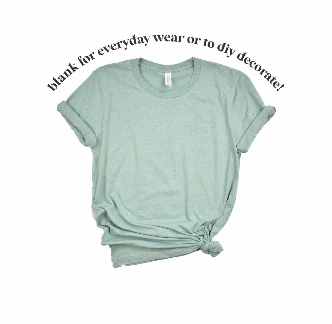 Bella Canvas Dusty Blue Unisex T-shirt Blank Bella Canvas Shirts 3001 ...