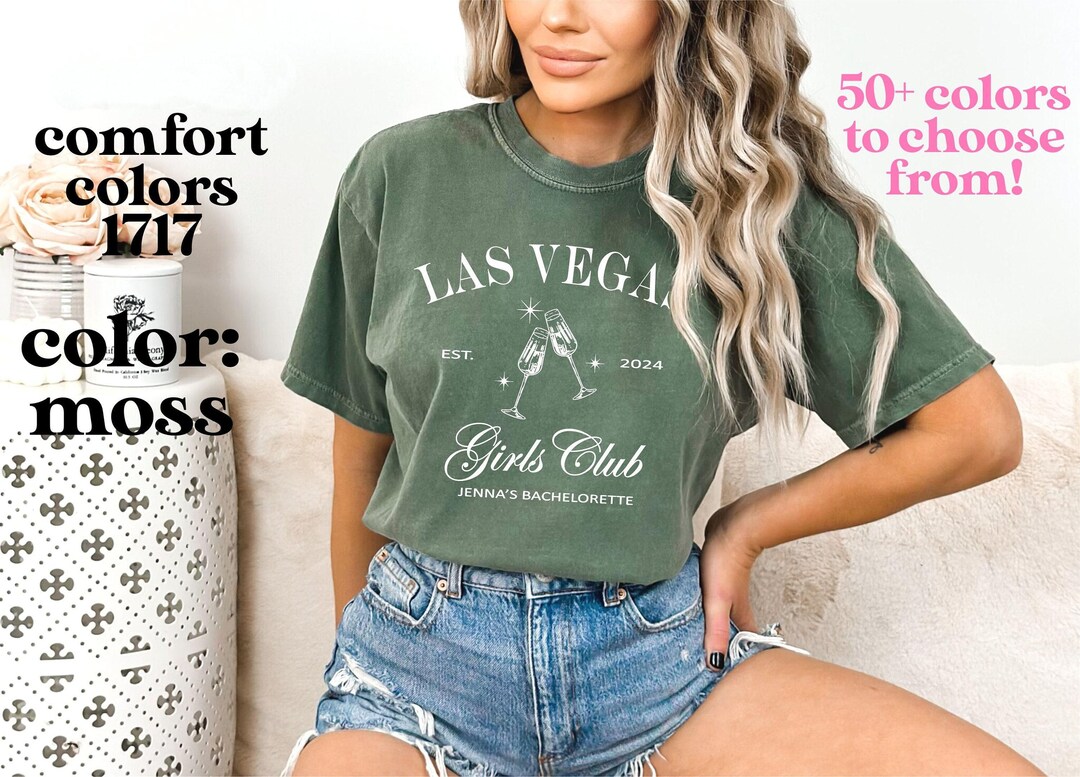 Las Vegas Girls Club Custom Bachelorette Party Shirts Cocktail Club ...