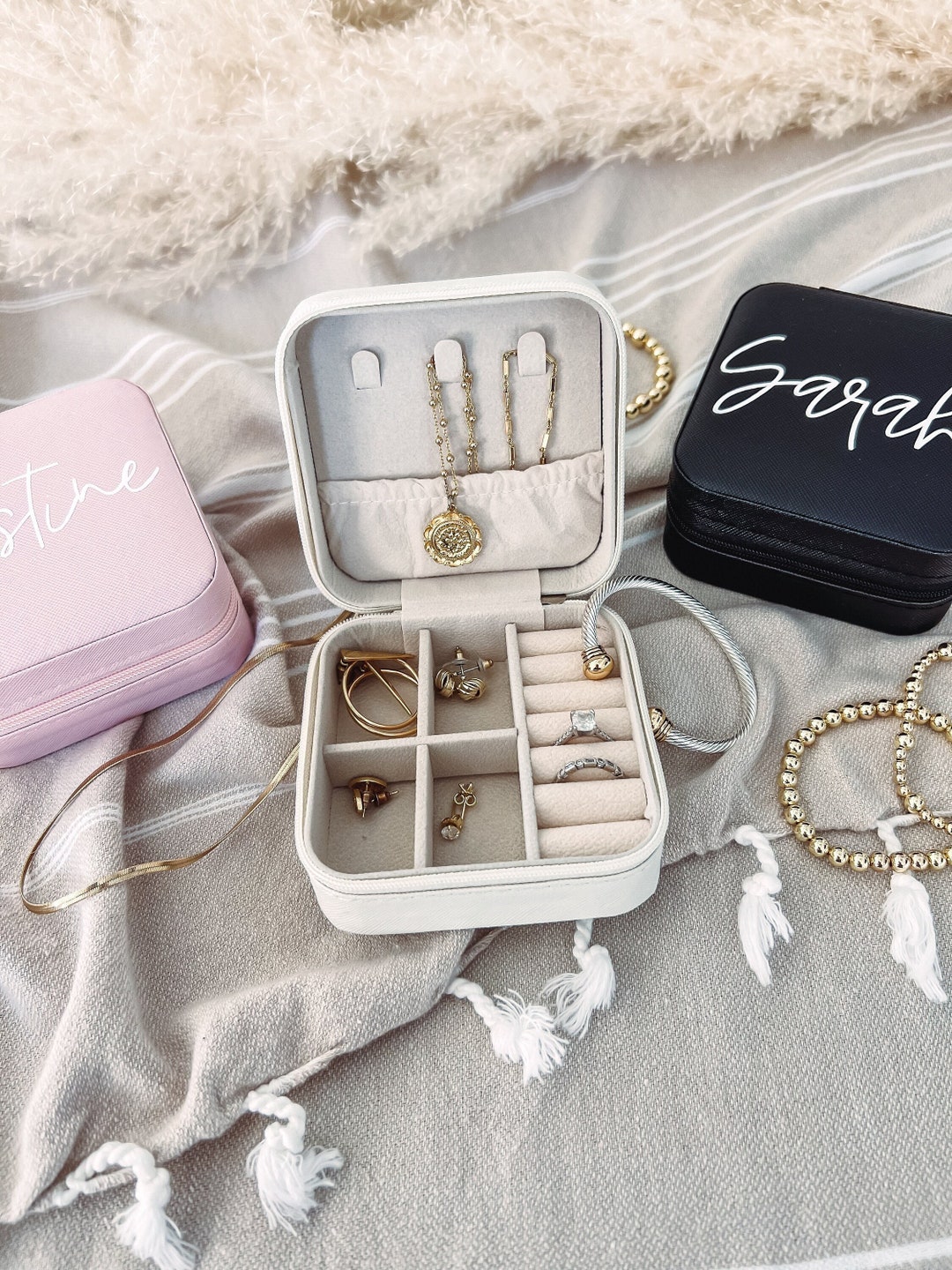 Personalized Jewelry Box for Bridesmaids, Personalized Bride Jewelry ...