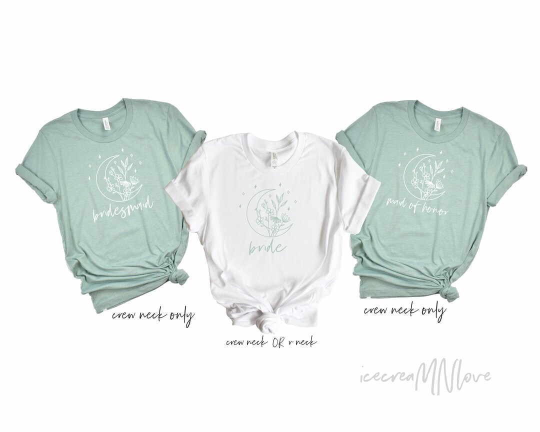 BOHO Shirts for Bridesmaids Sage Green Bridesmaid Shirts Bridesmaid ...