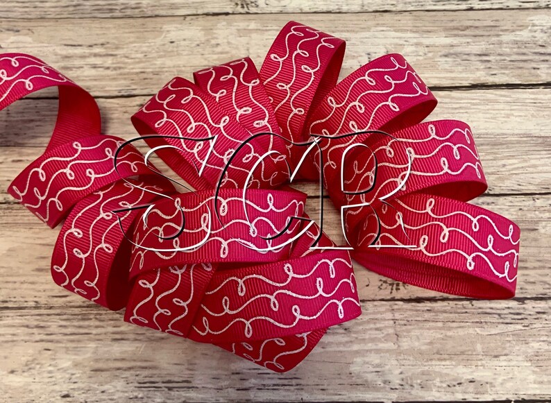 White Glitter Doodle Swirl Doodle Loop Grosgrain Ribbon 7/8 - Etsy