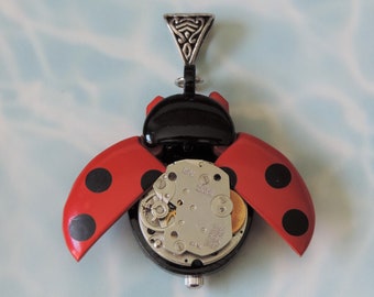 Ladybug Watch Pendant - Etsy