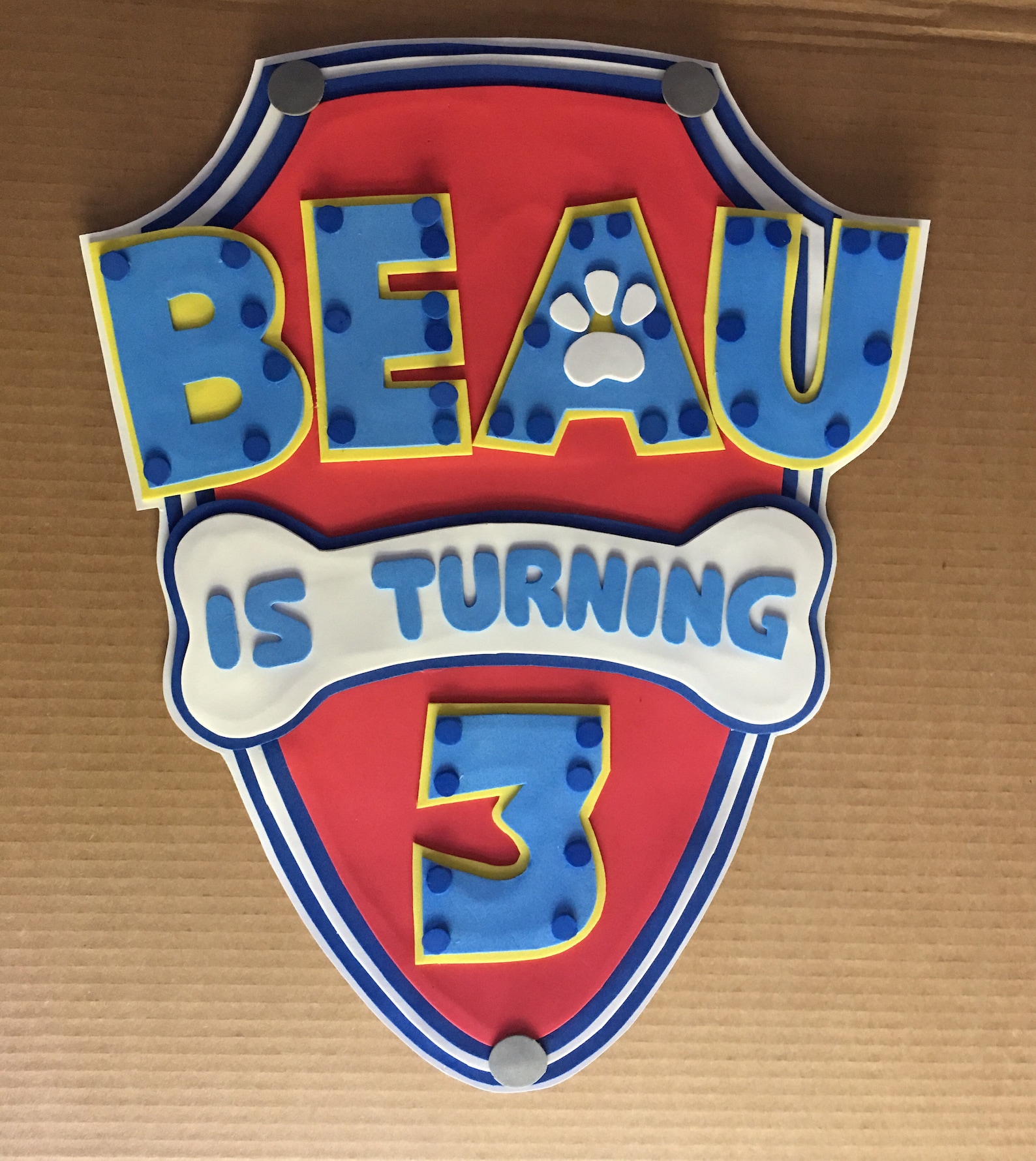 Paw patrol party sign | Etsy