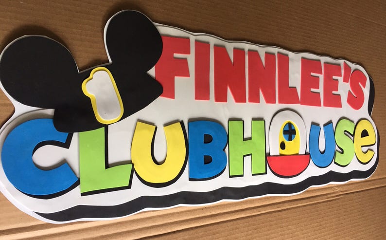 Mickey mouse clubhouse kids name | Etsy