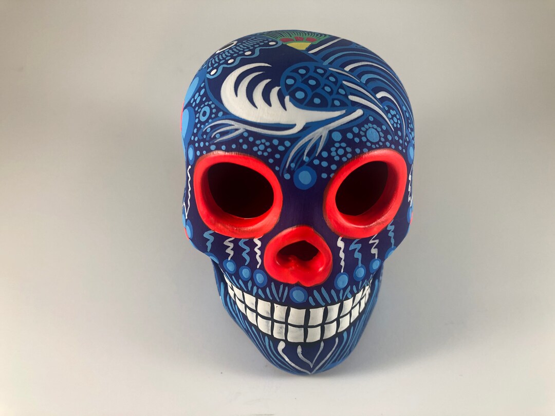 Small Hand Painted Skulls - Etsy