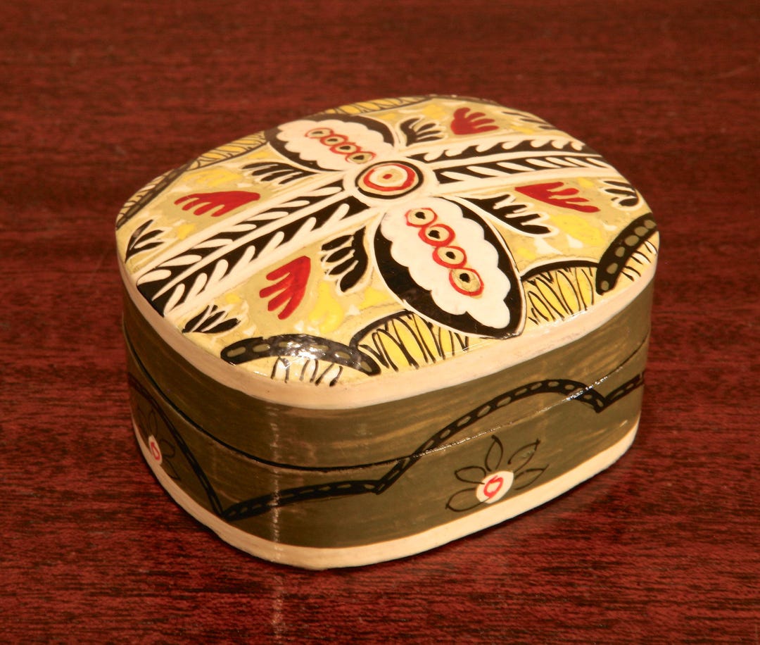 ARTISAN LIDDED BOX - Aboriginal Art - Etsy